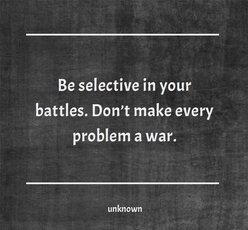 Choosing your Battles – Kenrick Vaz