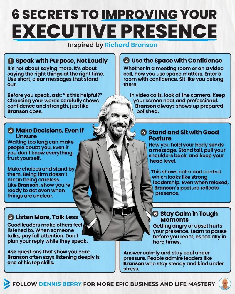 6 Secrets to Improving Your Executive Presence – Kenrick Vaz