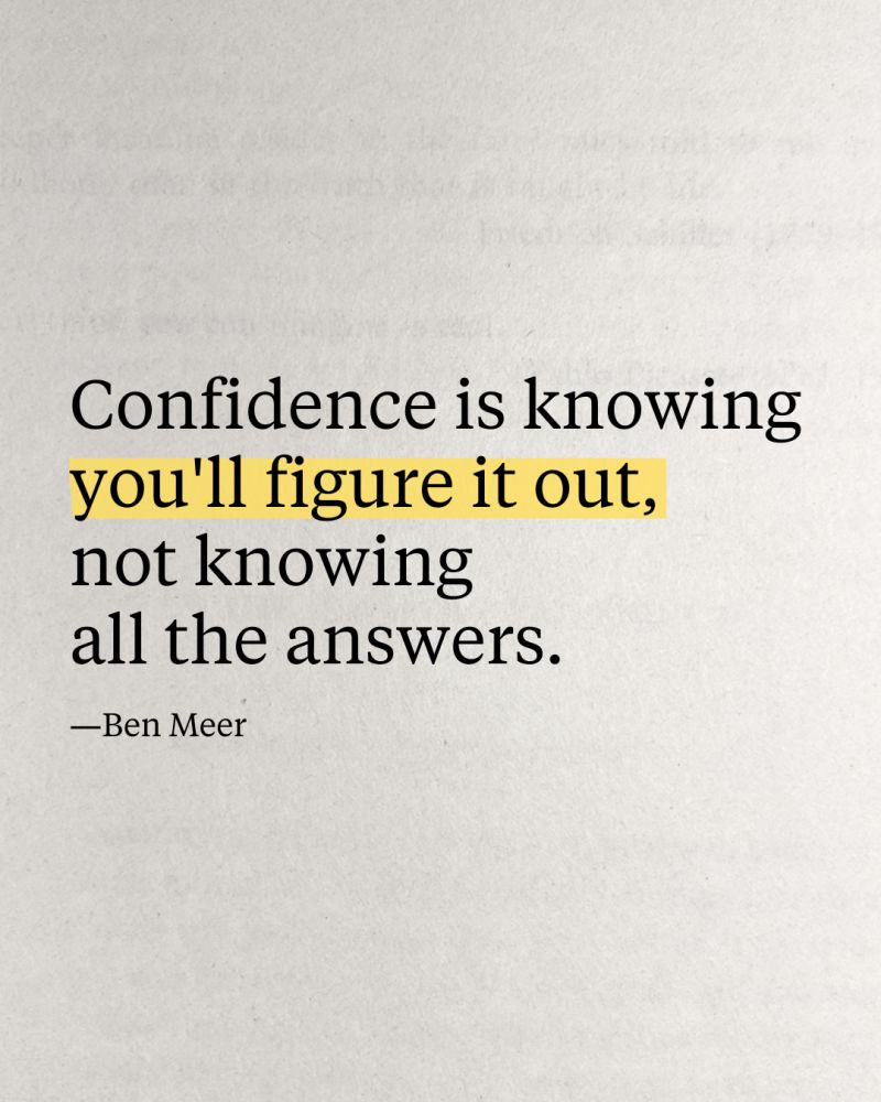 Confidence – Kenrick Vaz