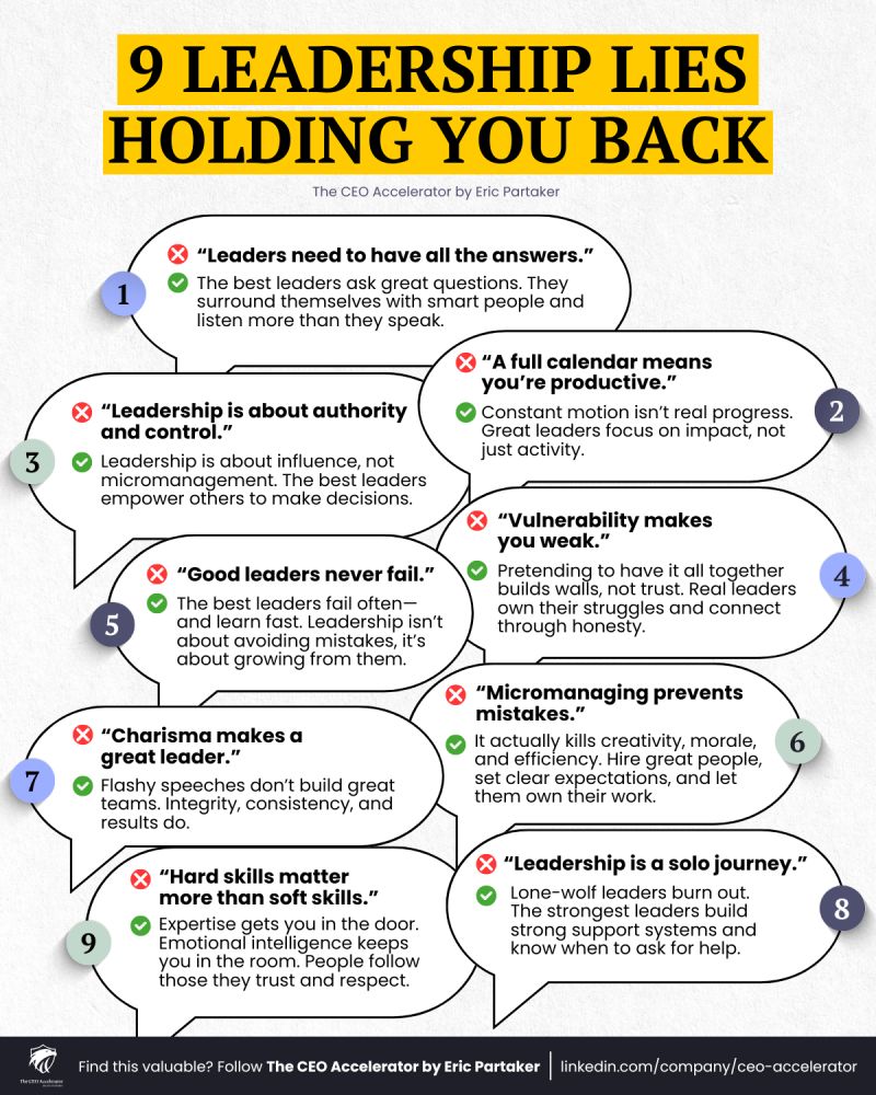 9 Leadership Lies Holding You Back – Kenrick Vaz