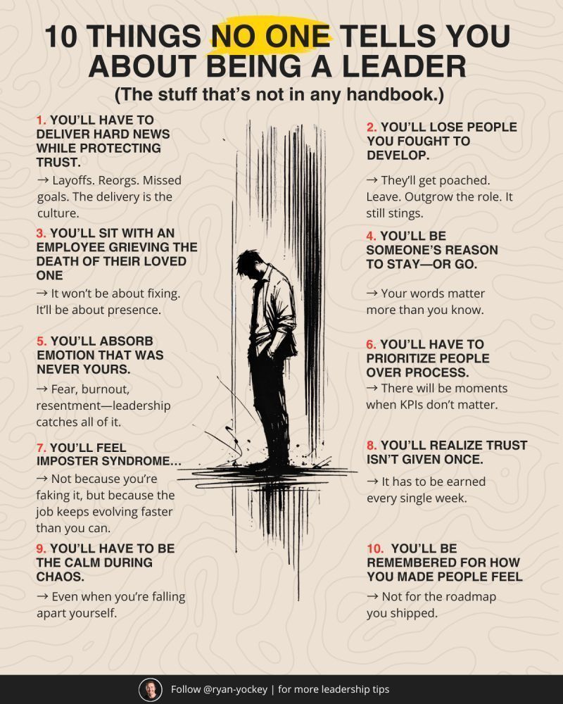 10 Things No One Tells You About Being a Leader – Kenrick Vaz